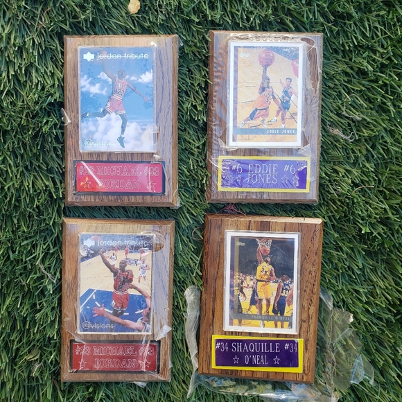 Other | 4 Nba Card Plaques | Poshmark